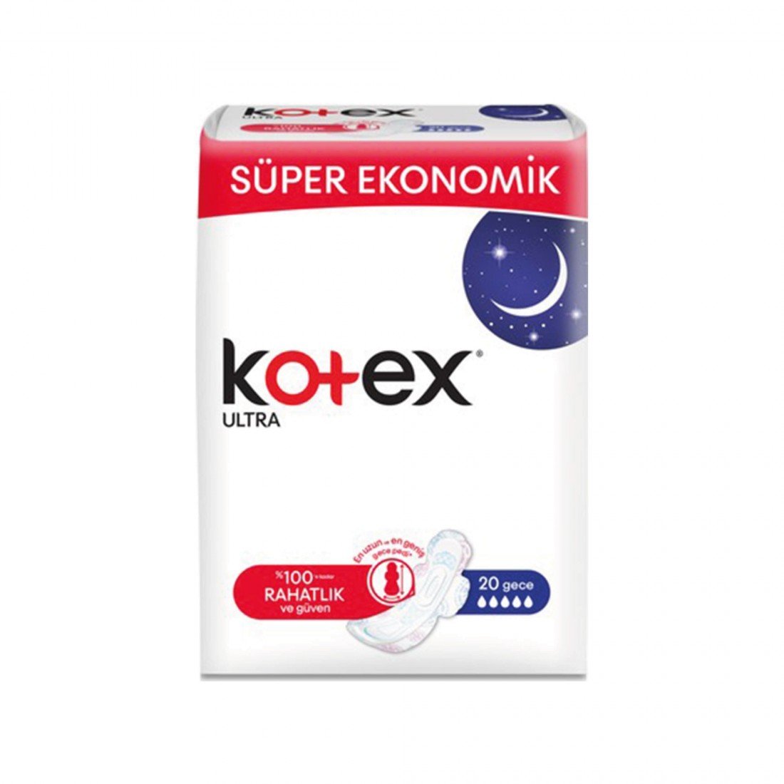 Kotex Ultra Gece Uzun 20 Adet