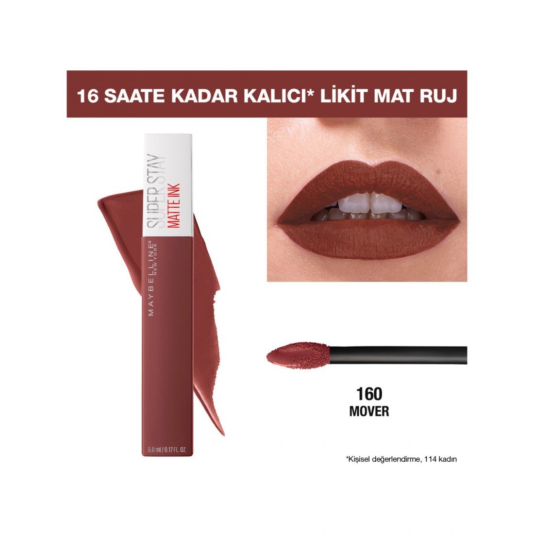 Maybelline New York Super Stay Matte Ink Likit Mat Ruj - 160 Mover ...