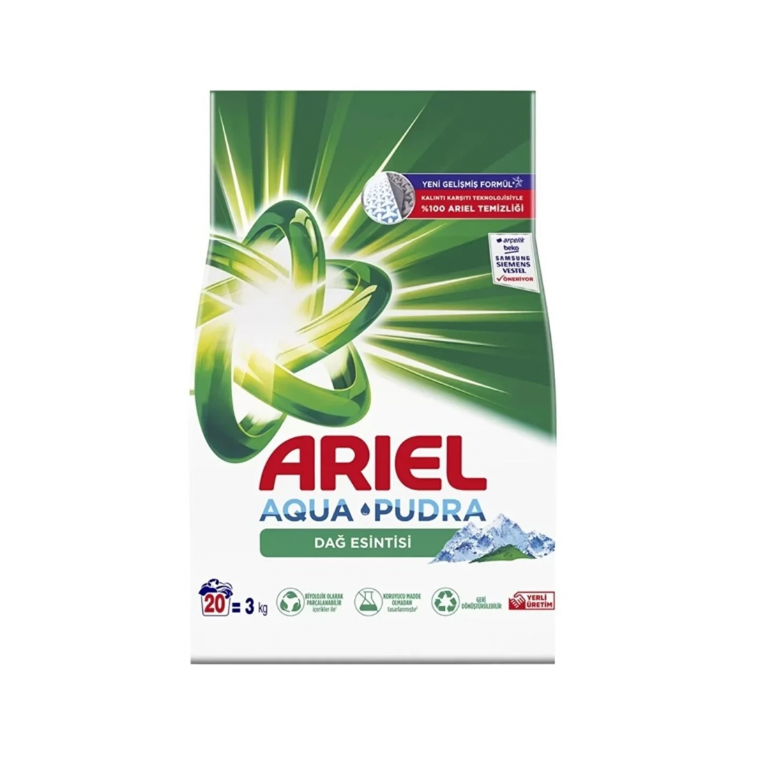 Ariel Aqua Pudra Dağ Esintisi 3 Kg
