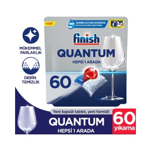 Finish Quantum 60 Kapsül Bulaşık Makinesi Deterjanı Tableti